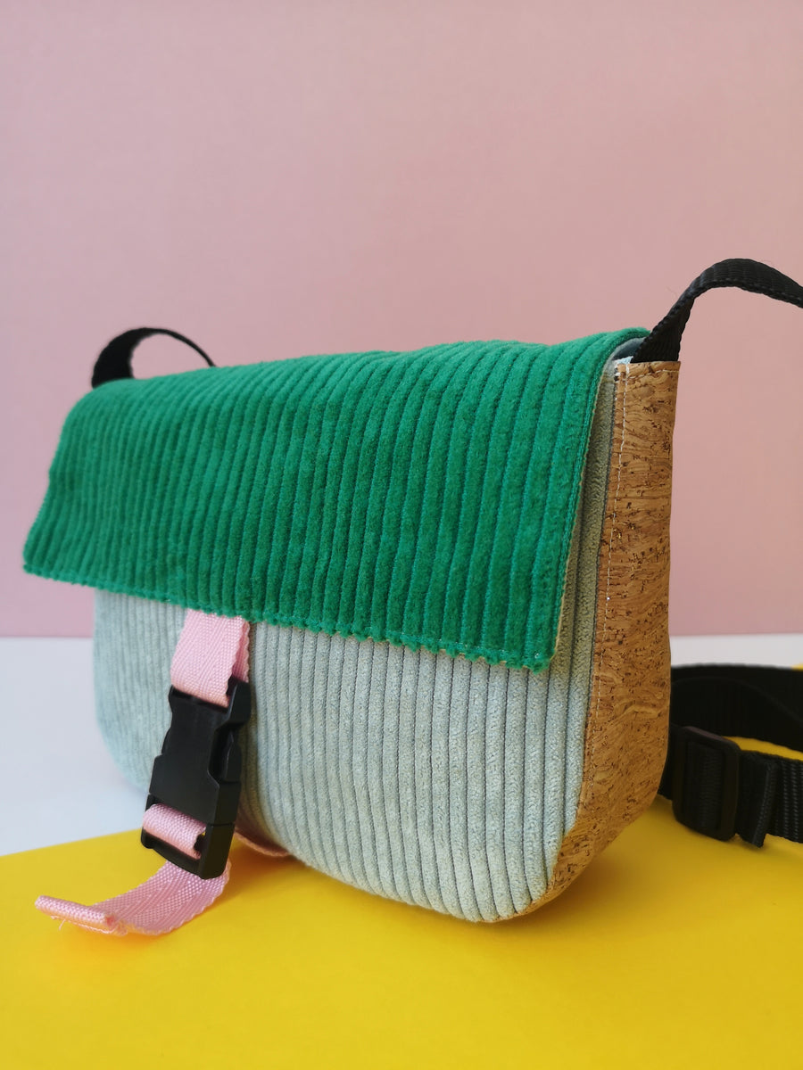 Oslo Bag - Ice Blue & Green – Phéeline